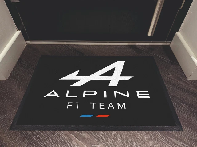 ALPINE FORMULA ONE F1 Racing Floor Mat Car Enthusiasts House Garage ...