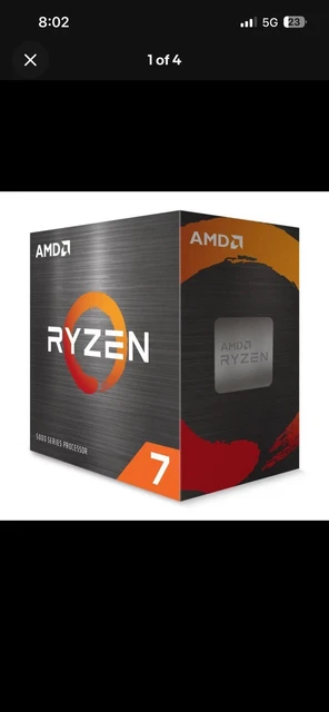 AMD RYZEN 7 5800X Desktop Processor (4.7GHz, 8 Cores, Socket AM4) £177.50 - PicClick UK