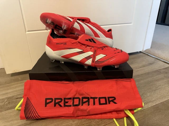 ADIDAS PREDATOR ELITE FT FG - Lucid Red Football Boots UK Size 9.5 £189 ...