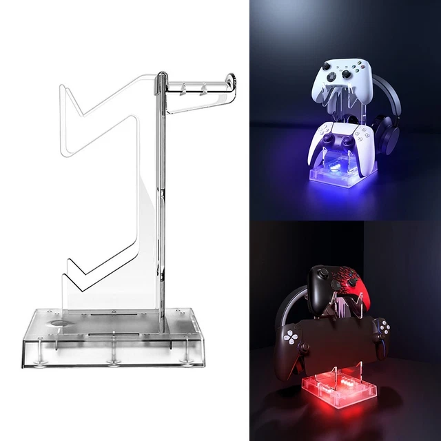 SUPPORT CASQUE ACRYLIQUE RGB avec fonctionnalité de charge USB pratique ...