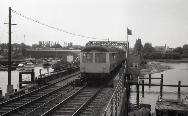35MM RAILWAY NEGATIVE LOCO OULTON BROAD SWING BRIDGE SUFFOLK 1979 #7390 ...