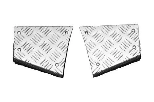 LAND ROVER DEFENDER 90 Silver Rear Corner Chequer Plate - CNKIT01-90/A ...