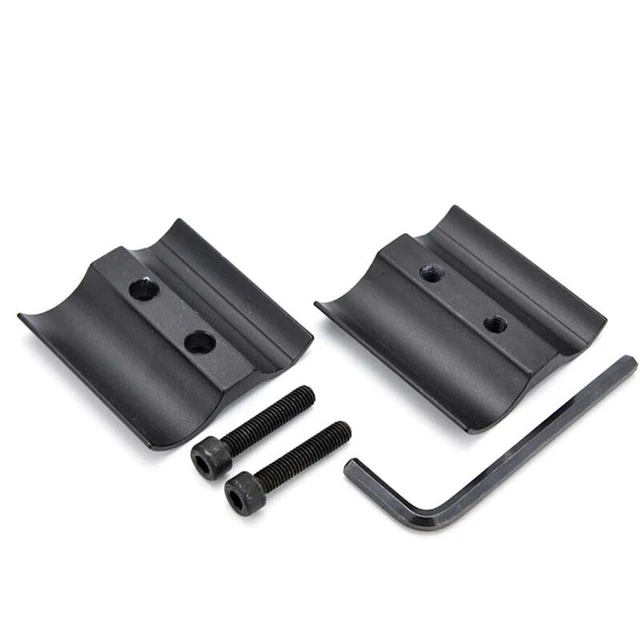 BRACKET BARREL SCOPE Mount Holder Clamp Flashlight Torch Light Laser ...