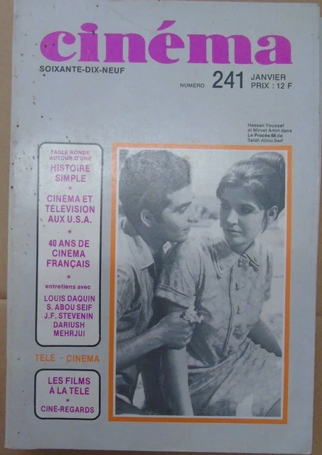 CINÉMA N° 241 1979 40 ans de cinéma français Louis Daquin Abou Seif ...