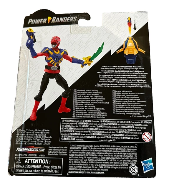 POWER RANGERS BEAST Morphers Beast-X King Red Ranger With Morph-X Key ...