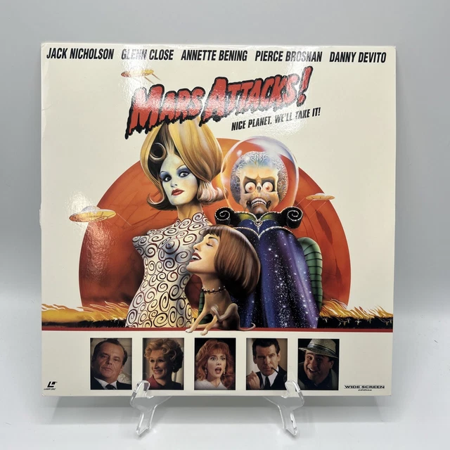 MARS ATTACKS FILM - Laser Disc Wide Screen (Jack Nicholson, Danny ...