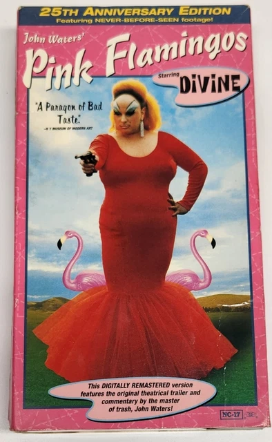 PINK FLAMINGOS 25TH Anniversary Edition 1997 VHS John Waters Devine ...
