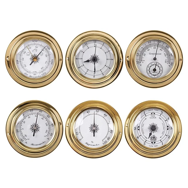 DIAL TYPE BAROMETER Hygrometer Weather Station Barometric Pressure $24. ...