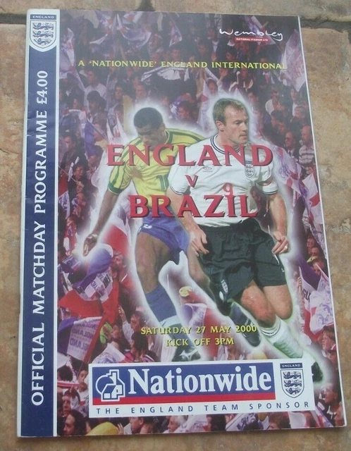 2000 ENGLAND V Brazil - International Match at WEMBLEY STADIUM £1.49 ...
