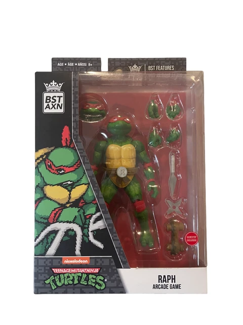 FIGURINE ARTICULÉE TORTUES Ninja figurine BST AXN NES 8-Bit Raphael ...