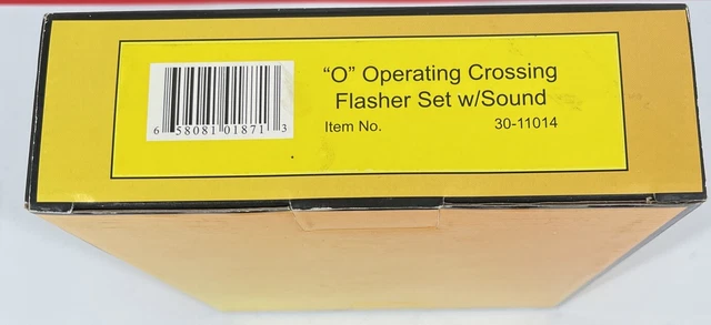 MTH 30-11014 O Scale RailKing Crossing Flasher W/Sound Operating Set of ...
