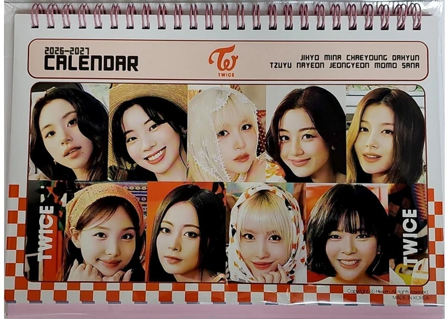 TWICE PHOTO CALENDAR 2026 & 2027 K-POP 2025.07-2 £25.20 - PicClick UK