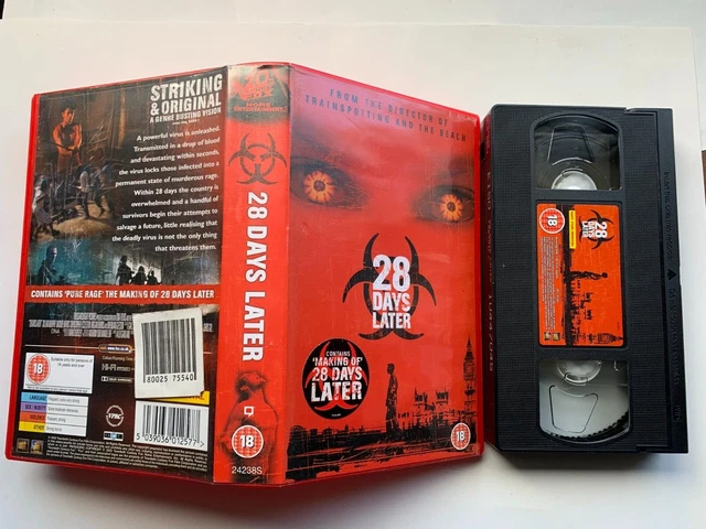 28 DAYS LATER {Vhs/Pal, 2002 Horror} Cillian Murphy, Danny Boyle ...
