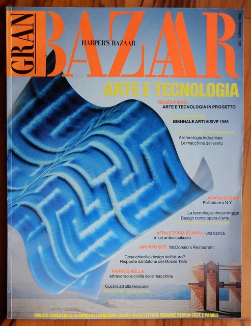 GRAN BAZAAR HARPER'S - dic/gen 1986 - Renzo Piano, Arata Isozaki EUR 6,00 - PicClick FR