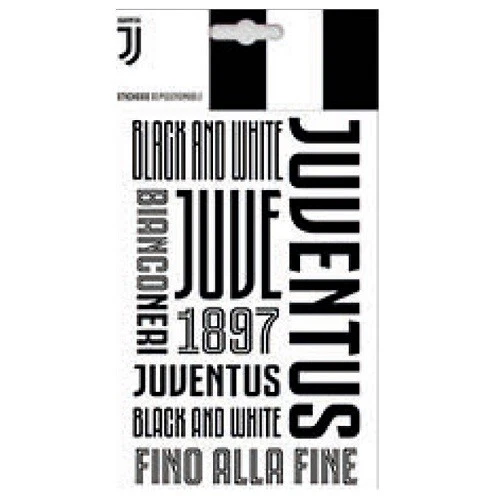 ADESIVI / STICKERS Fc Juventus - Black And White - Prodotto Ufficiale ...