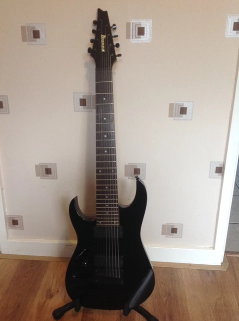 IBANEZ LEFT HANDED 8 String Guitar. Excellent Condition. RG8L. Complete ...