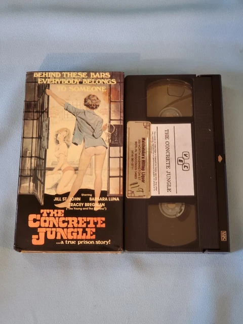 THE CONCRETE JUNGLE VHS TAPE Women In Prison CULT Exploitation RARE VEC ...
