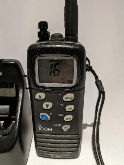 ICOM IC-M1V 5 Watt Waterproof VHF Marine Radio With Auto-Scan & Weather ...