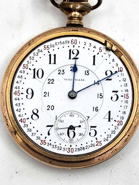 1913 WALTHAM &CANADIAN Pacific Railway" Pocket Watch 16S 17J Mod. 1908 ...