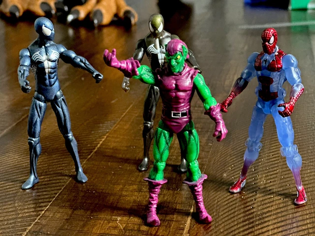 HASBRO MARVEL TRANSLUCENT Spiderman Symbiote & Green Goblin 3.75 ...