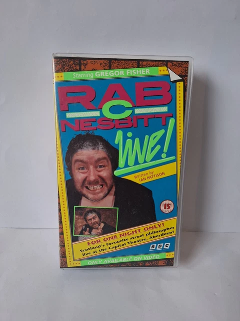 RAB C NESBITT LIVE One Night Only 1992 (VHS) Video Cassette Tape ...