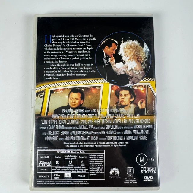 SCROOGED (DVD 1988) Bill Murray Karen Allen John Forsythe Region 4 £5. ...