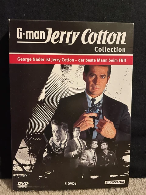 G-MAN JERRY COTTON DVD x 5 BOX SET GEORGE NADER 60's EURO CRIME SPY ...