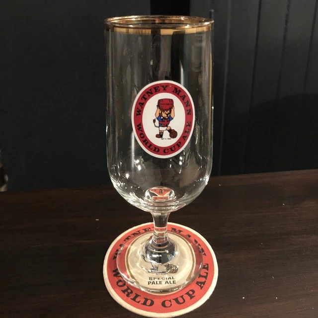 WATNEY MANN WORLD Cup Ale Glass And Beer Matt 1966 £30.00 - PicClick UK