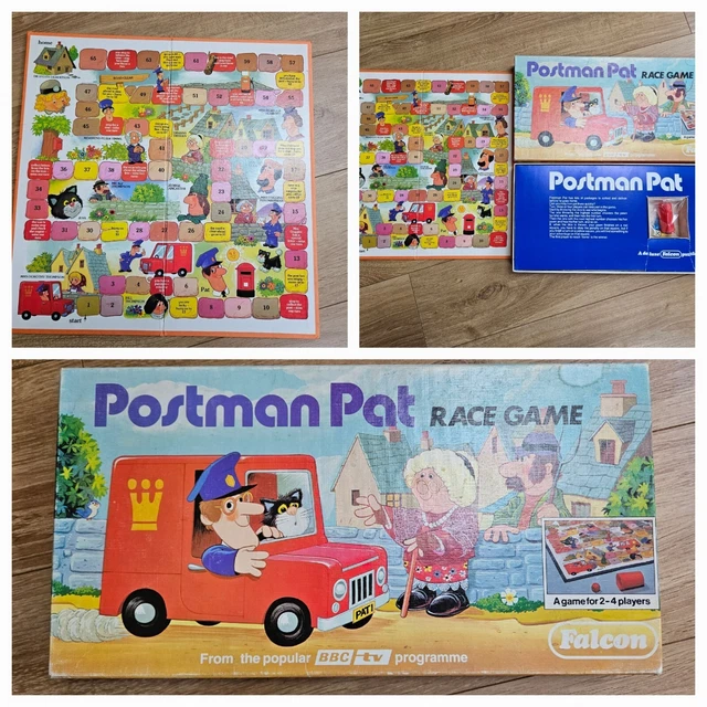 POSTMAN PAT RACE Game Vintage Falcon BBC 1981 Complete Boxed Family ...