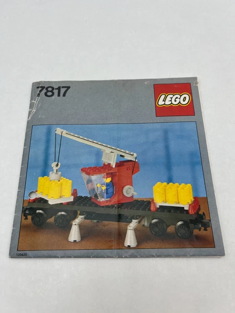 LEGO ® BAUANLEITUNG Legoland 7817 12V Eisenbahn Instruction gelocht 296 ...