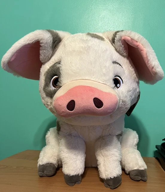 PUA MOANA DISNEY Store Large Jumbo Plush Stuffed Pig Toy NEW 17" 18" £ ...