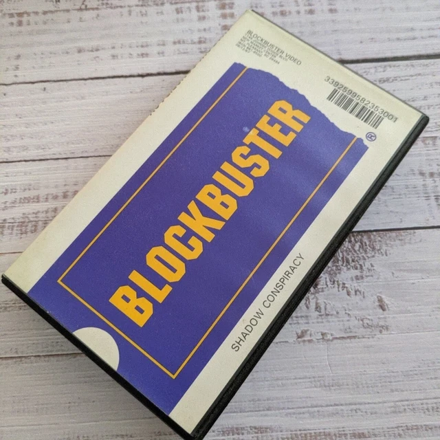 BLOCKBUSTER VIDEO EMPTY VHS ClamShell Case No VHS Tape Title Shadow ...