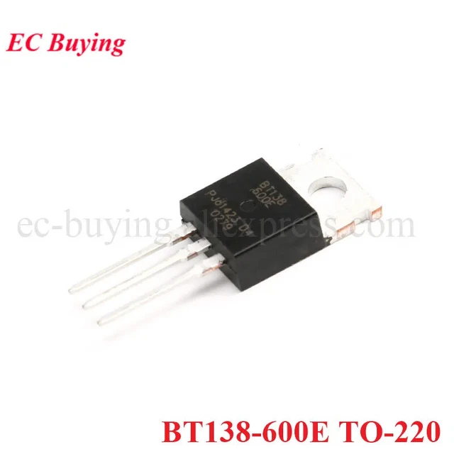 10-PACK BT138-600E TO-220 Triac 12A 600V Thyristor $6.51 - PicClick