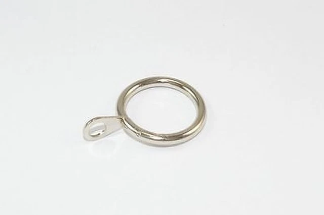 CURTAIN ROD RINGS Fixed Eye (NICKEL) Plate Np Metal In Dia. 20Mm /Od ...