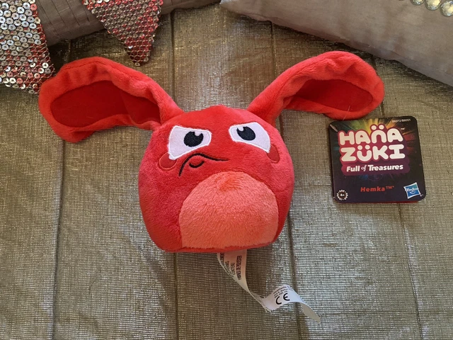 HASBRO HANAZUKI FULL Of Treasures Red Hemka Angry Feisty Plush Scanner ...