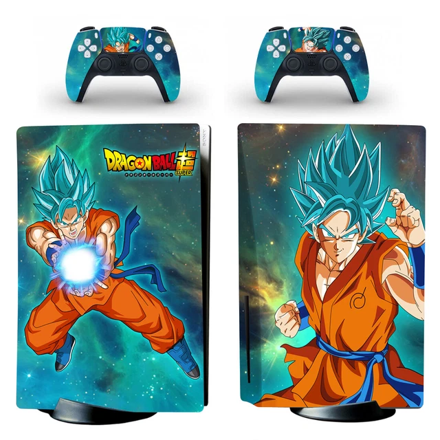 ADESIVI SUPER GOKU Dragon Ball Z per console digitale disco standard ...