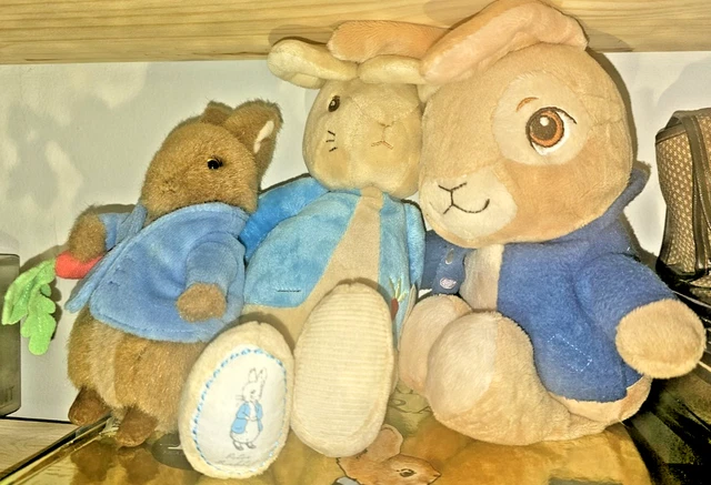 3 PETER RABBIT plush toys from the classic Beatrix Potter stories, £18. ...