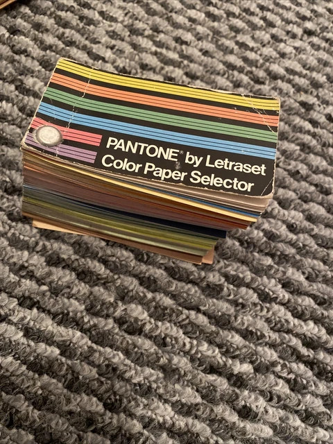 PANTONE BY LETRASET vintage color paper selector 500 pages swatches £17 ...