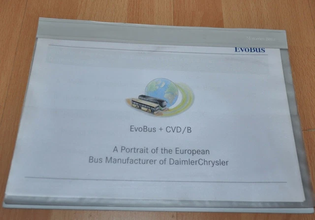 MERCEDES BENZ EVOBUS + CVD/B Folder Omnibus Brochure Prospekt 2004 £9. ...