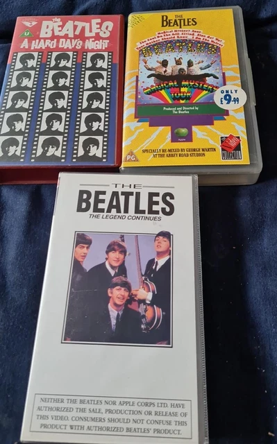 BEATLES VHS BUNDLE A hard days night and magical mystery tour the ...