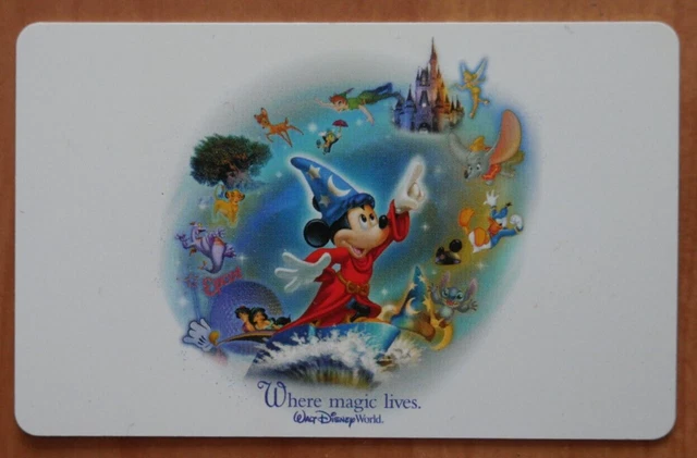 DISNEYWORLD USED VINTAGE Arcade Debit Card 'Where Magic Lives' £2.79 ...