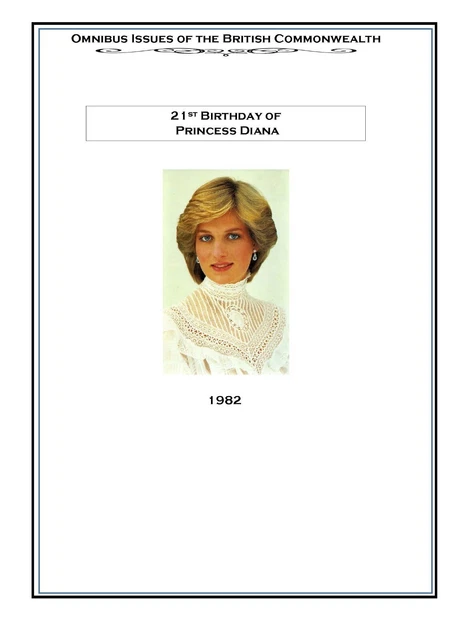 PRINT AN OMNIBUS Princess Diana 21st Birthday Album, fully illust. and annotated £10.00 ...