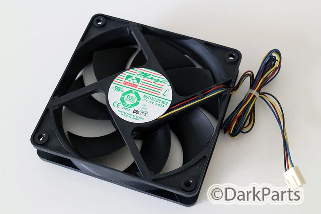 PROTECHNIC MAGIC MGT12012ZB-W25 12V 0.9A 120MM X 25MM Case Fan 4-Pin 4 ...