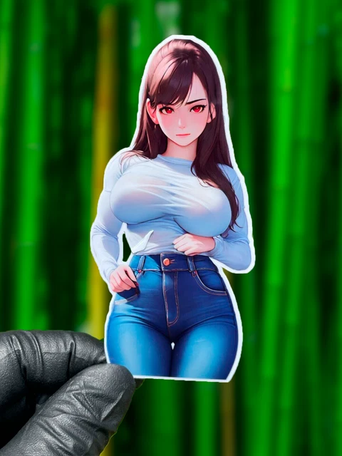 Anime Sexy Girl Sticker Lewd Waifu Decal Ecchi Nsfw Laptop Thick Waifu £584 Picclick Uk