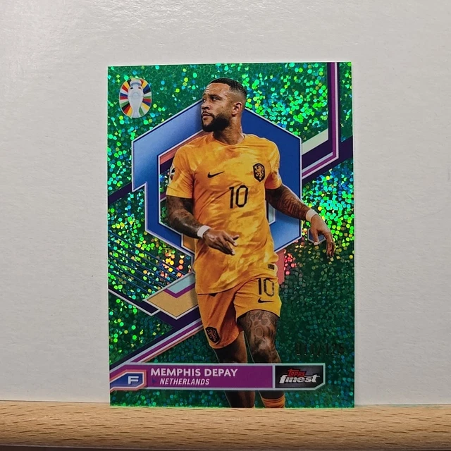2023 TOPPS FINEST Soccer UEFA EURO 2024 Memphis Depay Base GREEN ... 2023 TOPPS FINEST Soccer UEFA EURO 2024 Memphis Depay Base GREEN ...