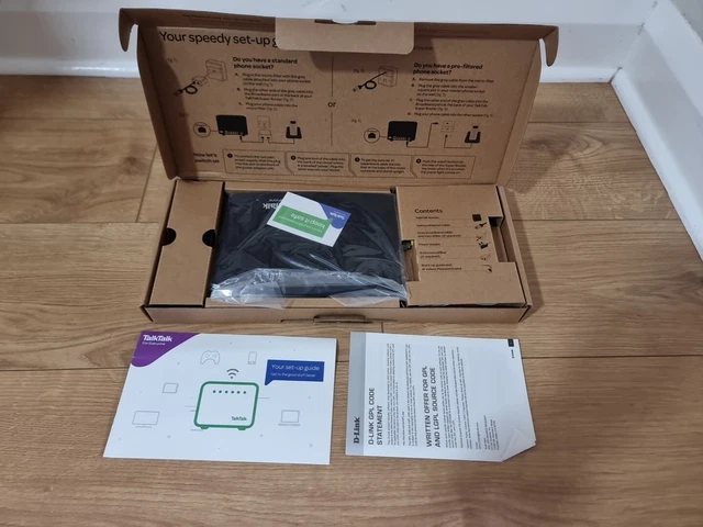 TALKTALK SUPER ROUTER D-Link Model DSL-3782 Broadband Internet WiFi ...