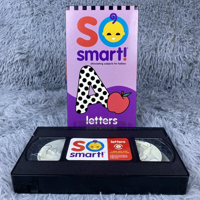 SO SMART LETTERS VHS Tape 2001 Baby School Education Stimulating ...