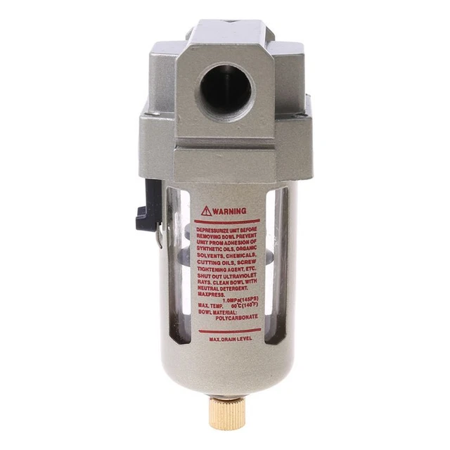 AF3000-03 AIR FILTER 3/8" Air Compressor Inline Drain Filter Moisture ...