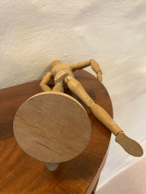 ARTISTS WOODEN JOINTED mannequin for life drawing - good condition £5. ...