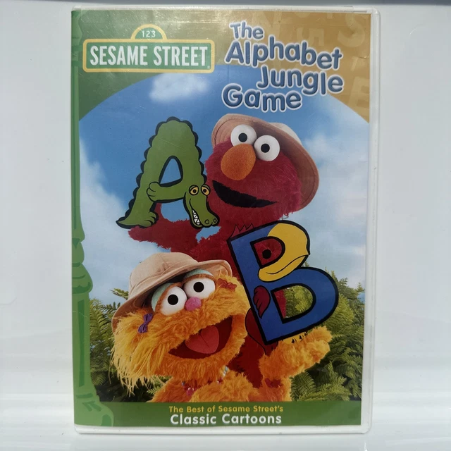 SESAME STREET ELMO The Alphabet Jungle Game DVD BEST OF CLASSIC CARTOON ...